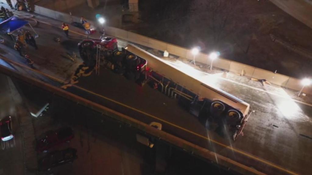 Rt. 28 reopens after nearly 10 hours of cleanup from overturned tanker ...