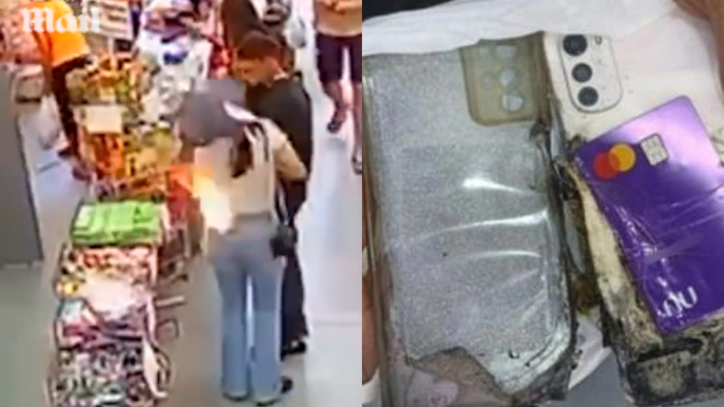 Video Shows Phone Exploding in Woman’s Pocket Inside Supermarket