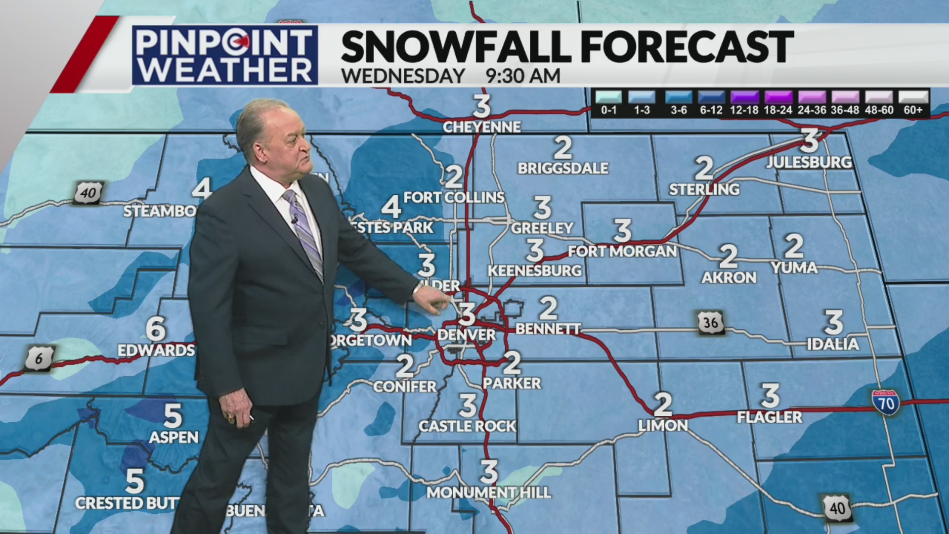 Denver weather: Pinpoint Weather Alert Day continues Wednesday for snow ...