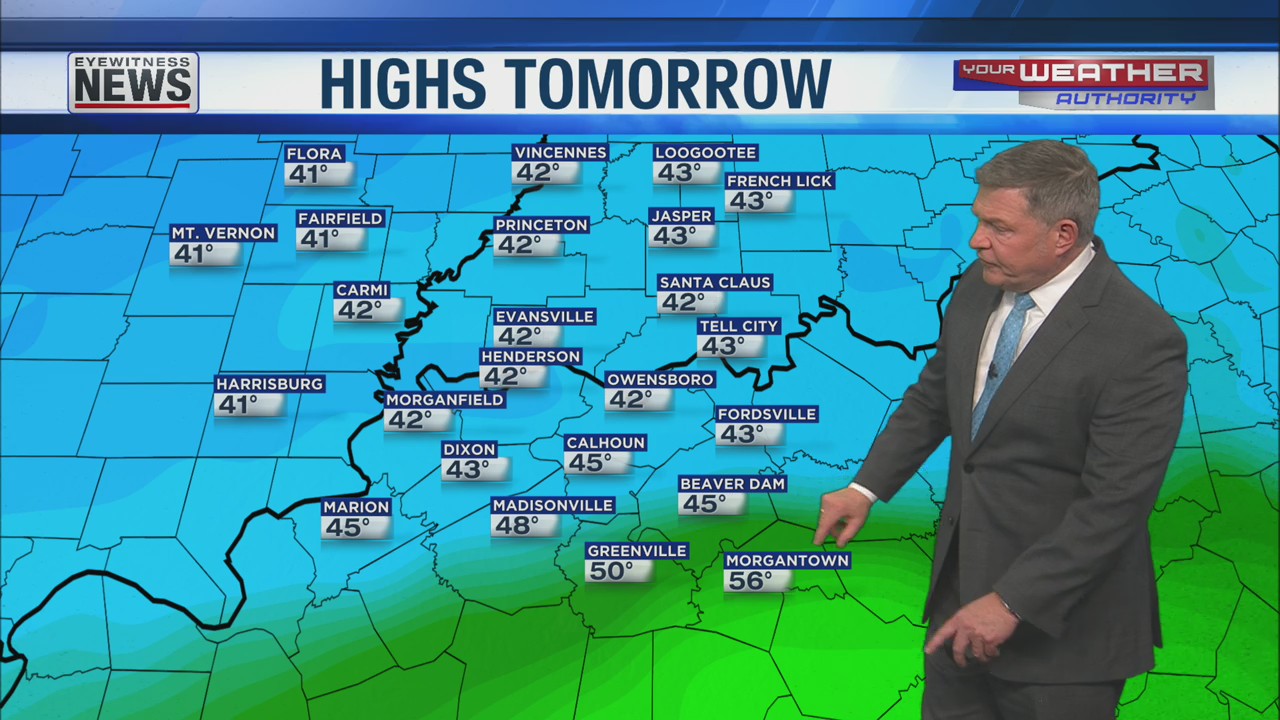 More Rain Wednesday / Very Cold Thursday