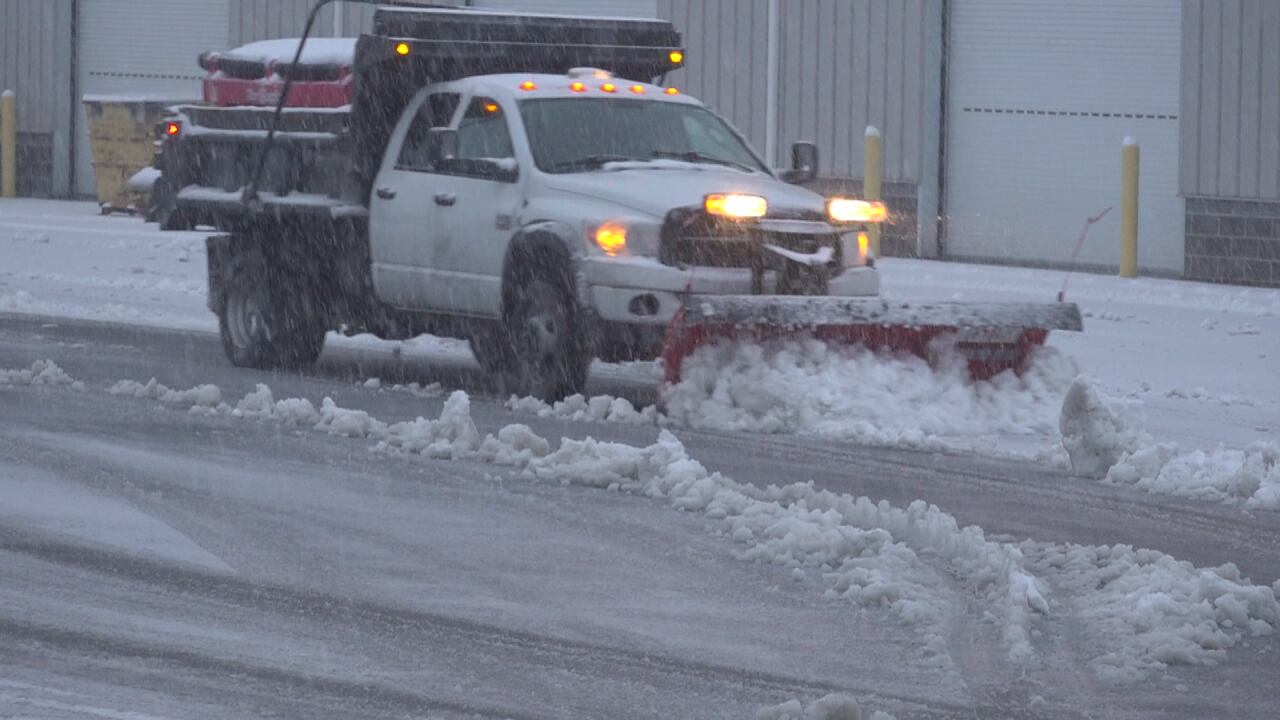 Snow plower encourages residents to remain off the roads during snowfall