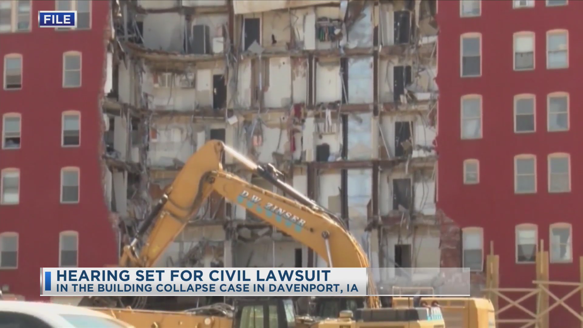 Hearing Set For Civil Lawsuit In The Davenport Building Collapse Case