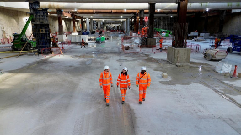 Foundations complete for UK’s new high-speed railway station