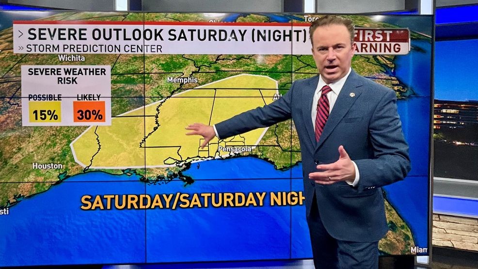 Severe storms possible across Gulf Coast as multiple weather makers ...