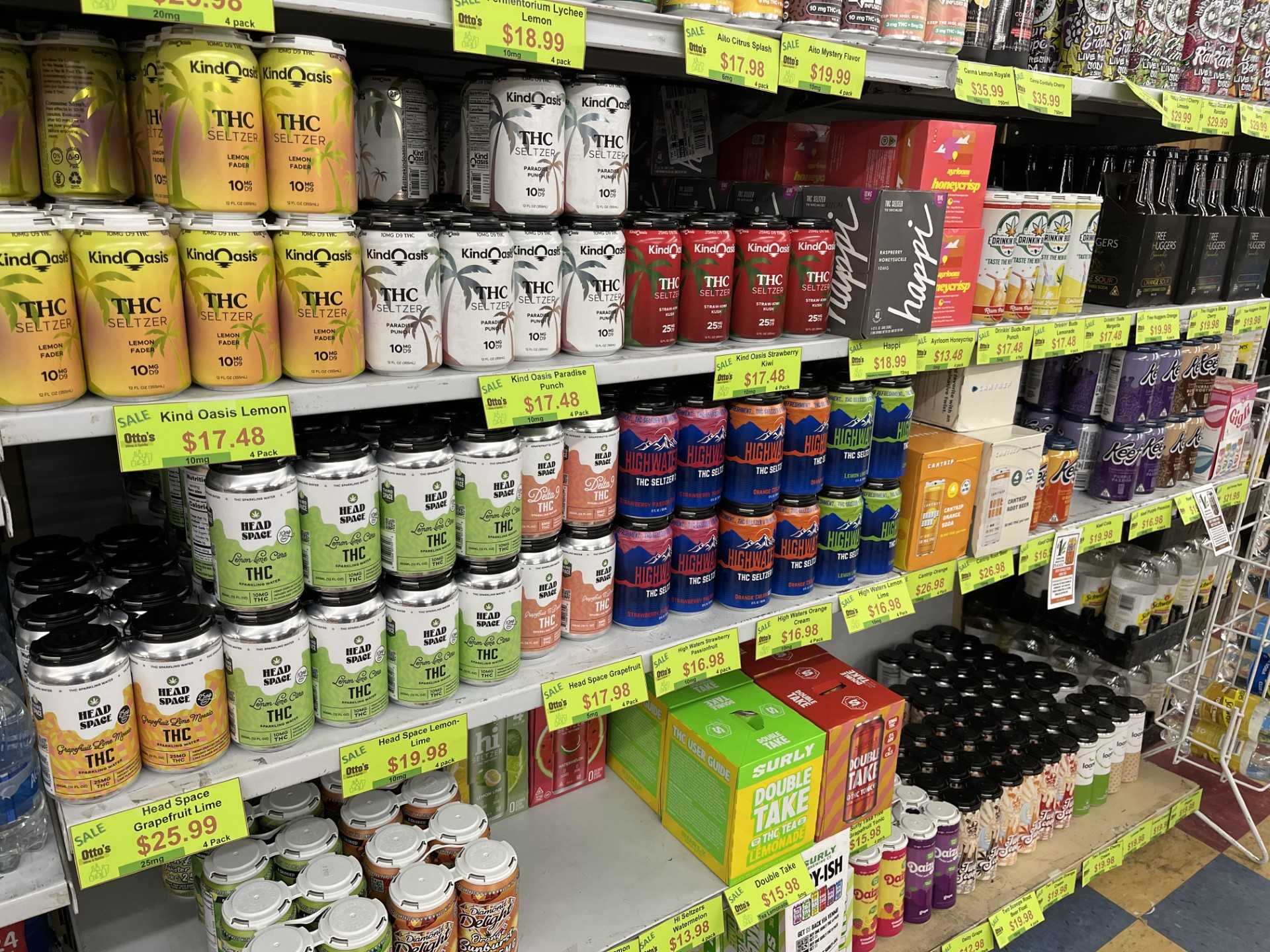 From bars to grocery stores, THC drinks redefining cannabis use