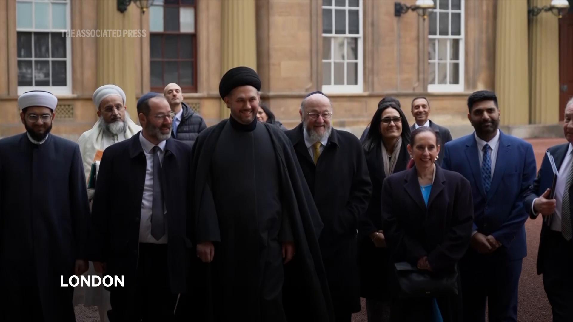 King Charles meets Muslim and Jewish religious leaders at Buckingham Palace
