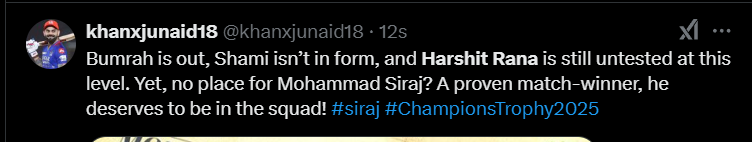 No place for Siraj? Gautam Gambhir slammed for big call in Champions ... No place for Siraj? Gautam Gambhir slammed for big call in Champions ...