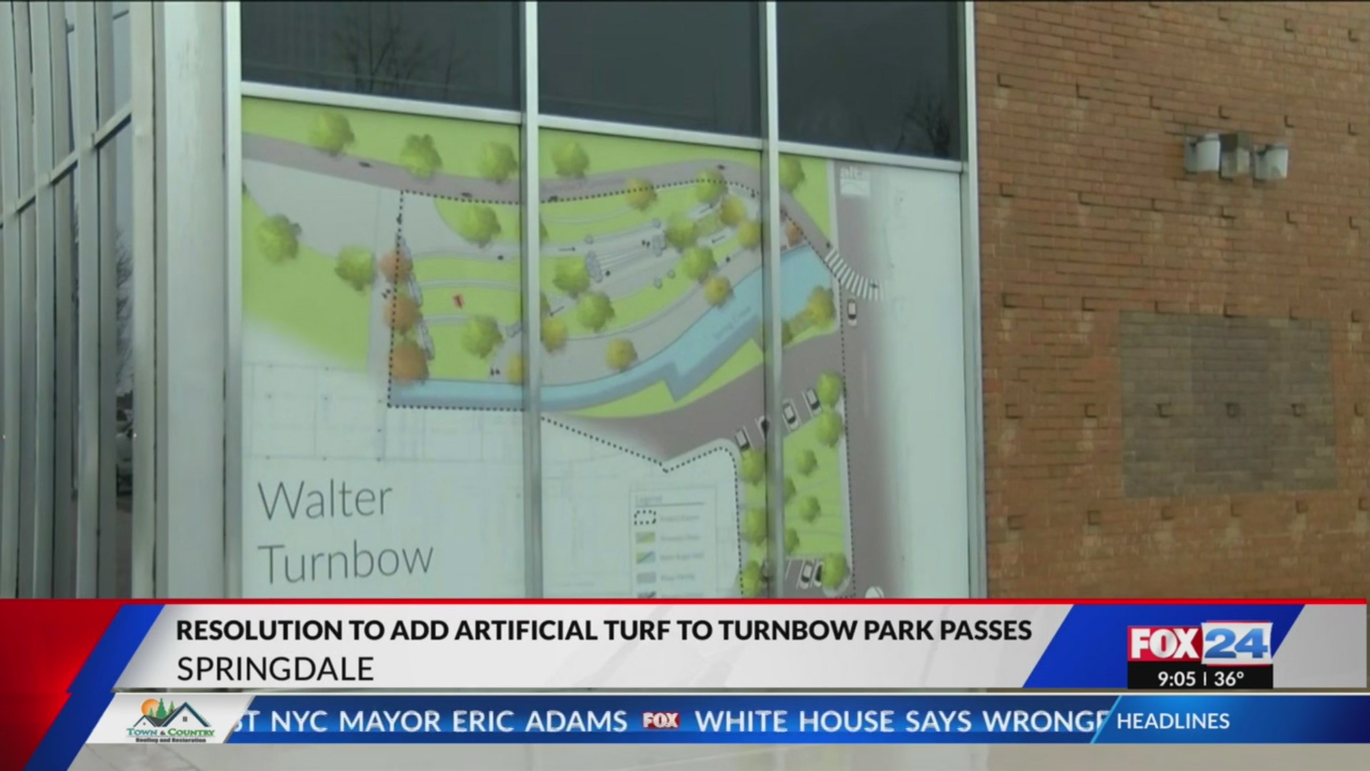 Walter Turnbow Park with turf