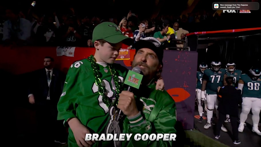 Bradley Cooper Shares How Super Bowl Introduction With Superfan Declan ...