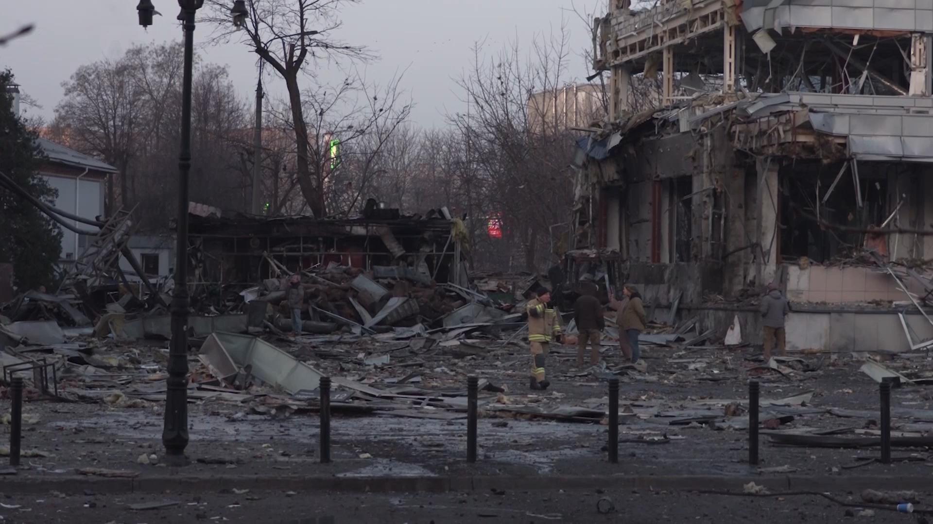 Seven Russian ballistic missiles and scores of drones hit several ...