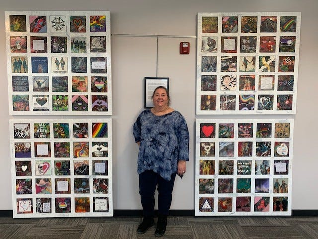 Howell artist's collage features messages of hope from around the ...