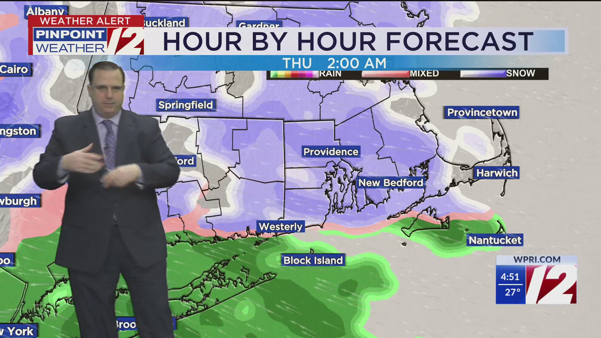 WPRI 12 Weather Forecast for 2/12/25: Slick Spots This Morning; Wintry ...