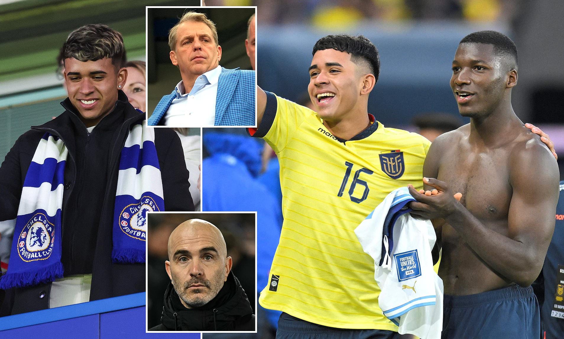 Chelsea 'want Ecuadorian wonderkid Kendry Paez at Stamford Bridge NOW ...