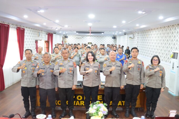 Polres Kobar Gelar Ujian Kenaikan Pangkat