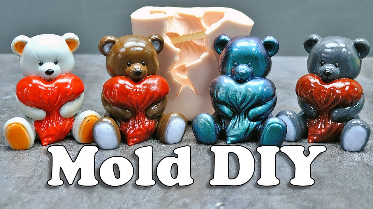 How to make a silicone mold from scratch and cast plaster figurines diy