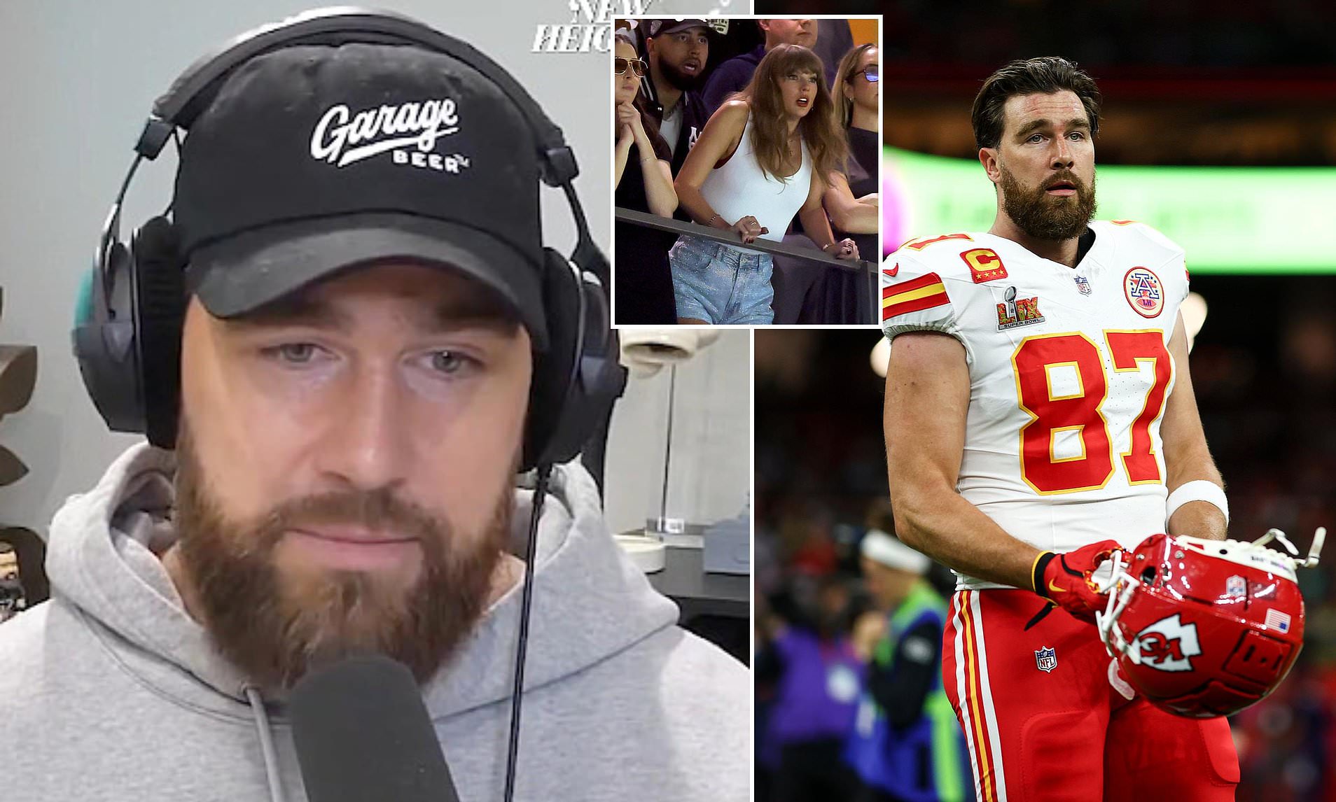 Travis Kelce breaks Super Bowl silence in emotional New Heights clip ...