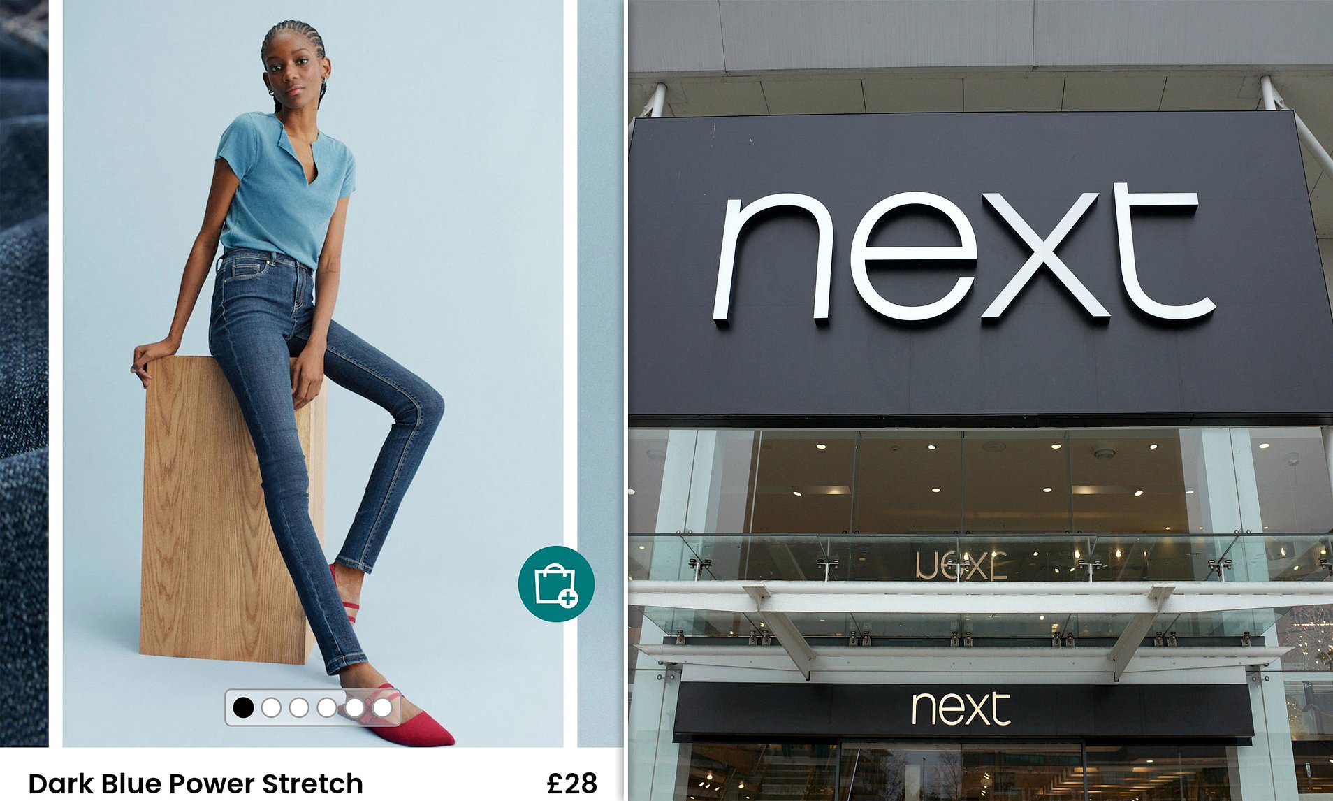 Next advert featuring 'unhealthily thin' model