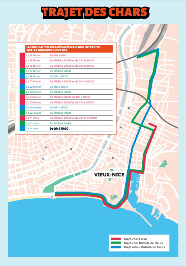 Carnaval de Nice: corsi, batailles de fleurs, circulation… Tout ce qu ...
