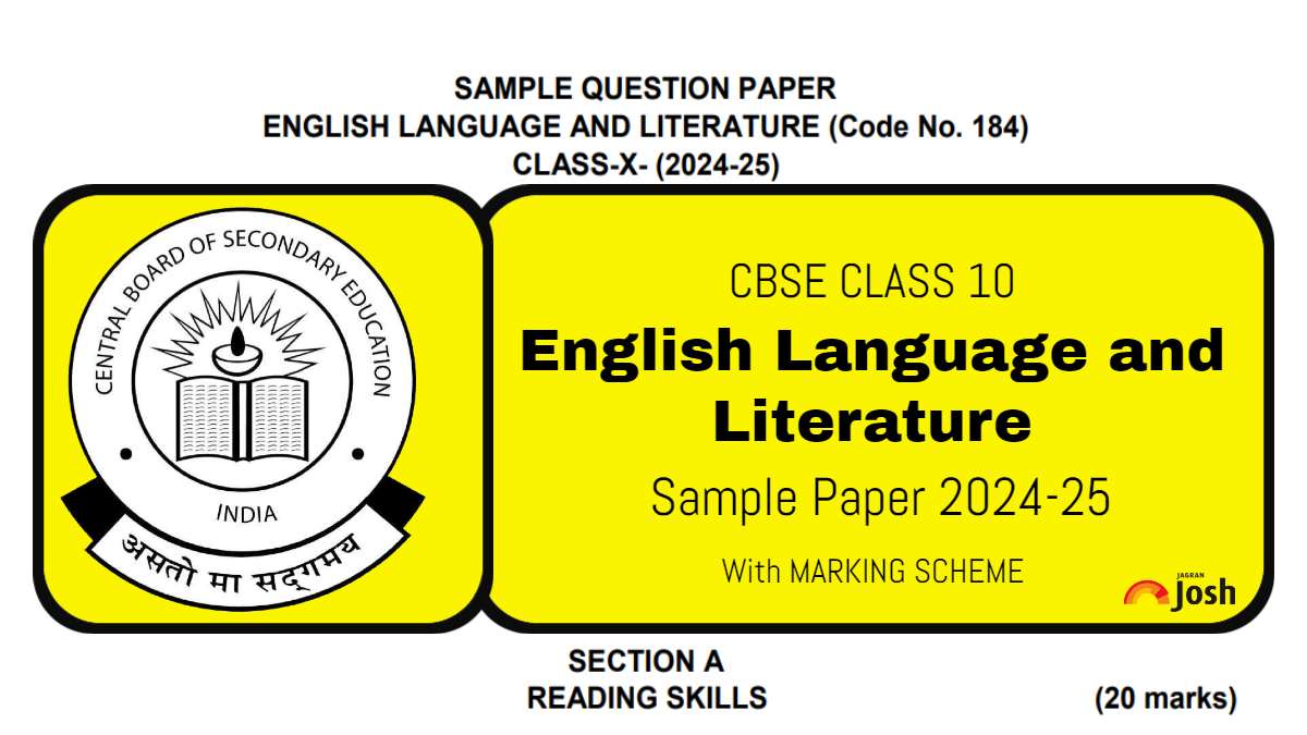 CBSE Class 10th English Language and Literature Sample Paper and Marking Scheme 2025: Download ...