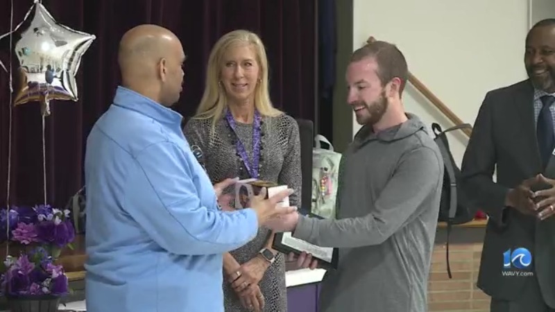 Chesapeake PE teacher awarded Crossing Guard of the Year award
