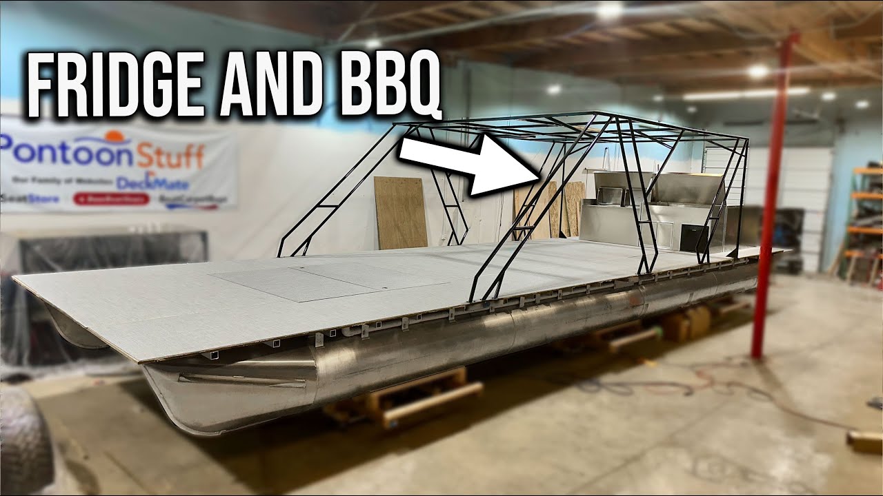 Turning My DIY Yacht Into a Floating Kitchen – BBQ & Fridge Installed!