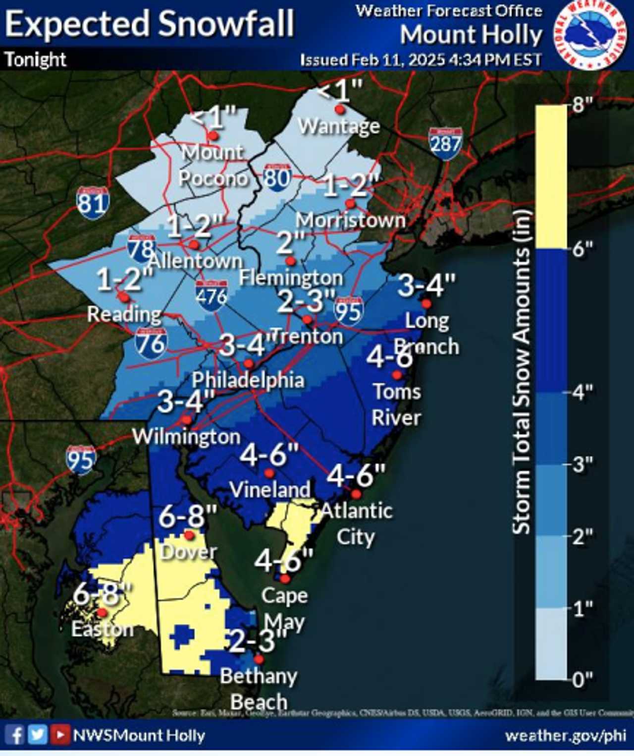 NJ Schools Closed, Delayed Due To Winter Storm Bringing Up To 8 Inches ...