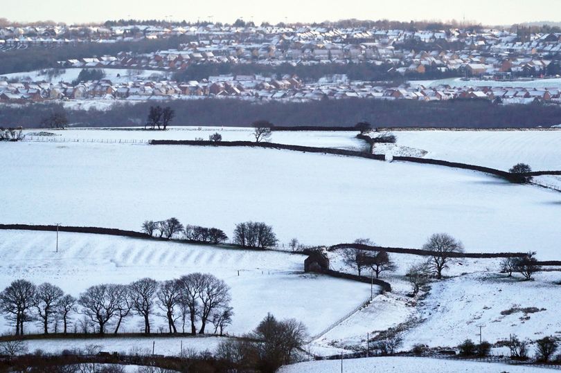 Weather chart reveals when and where snow will hit the North East this week