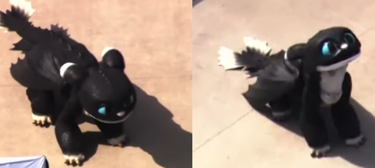 An amazing walking and dancing animatronic dragon at Universal's ...