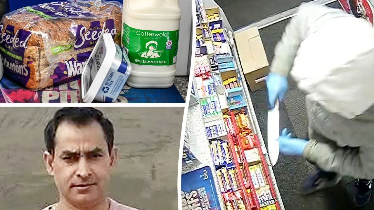 UK: Hero shopkeeper gives bread, butter, and milk to hungry knife ...