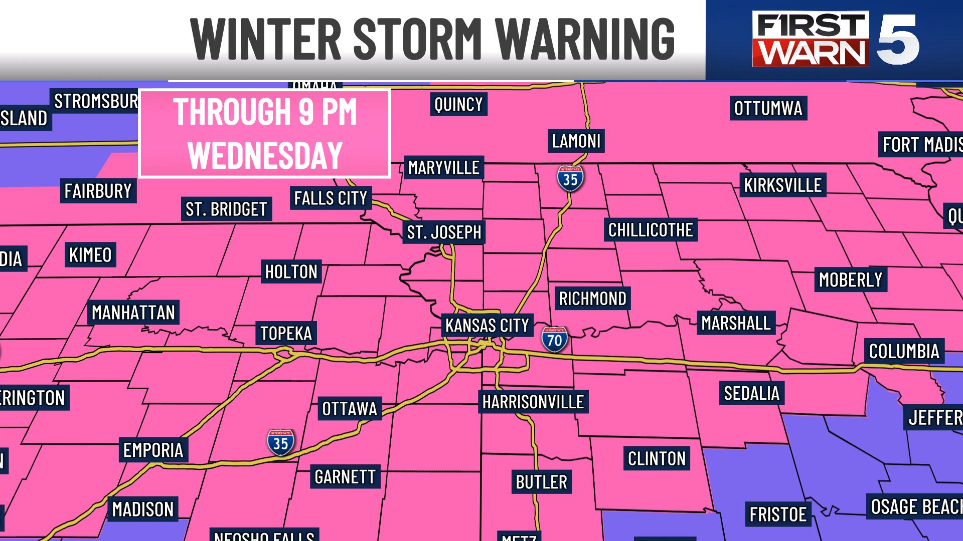 FIRST WARN WEATHER DAY: Winter storm hits Kansas City metro