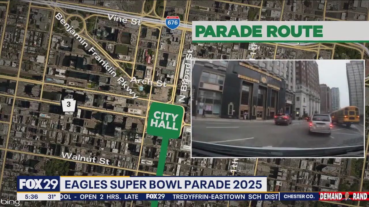 Eagles outline Super Bowl parade route through Philadelphia