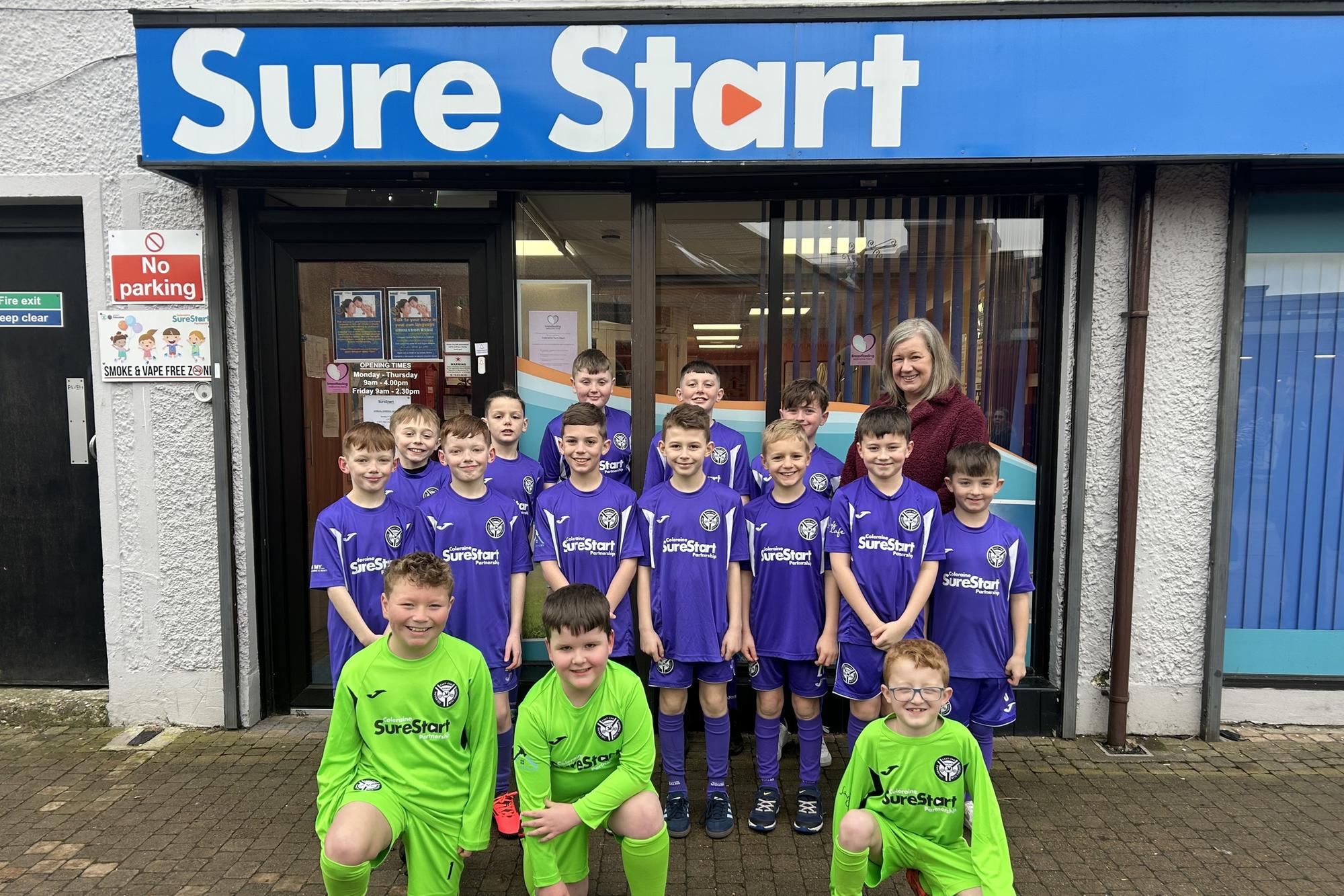 Coleraine football club East-End FC nominate local charity Sure Start ...