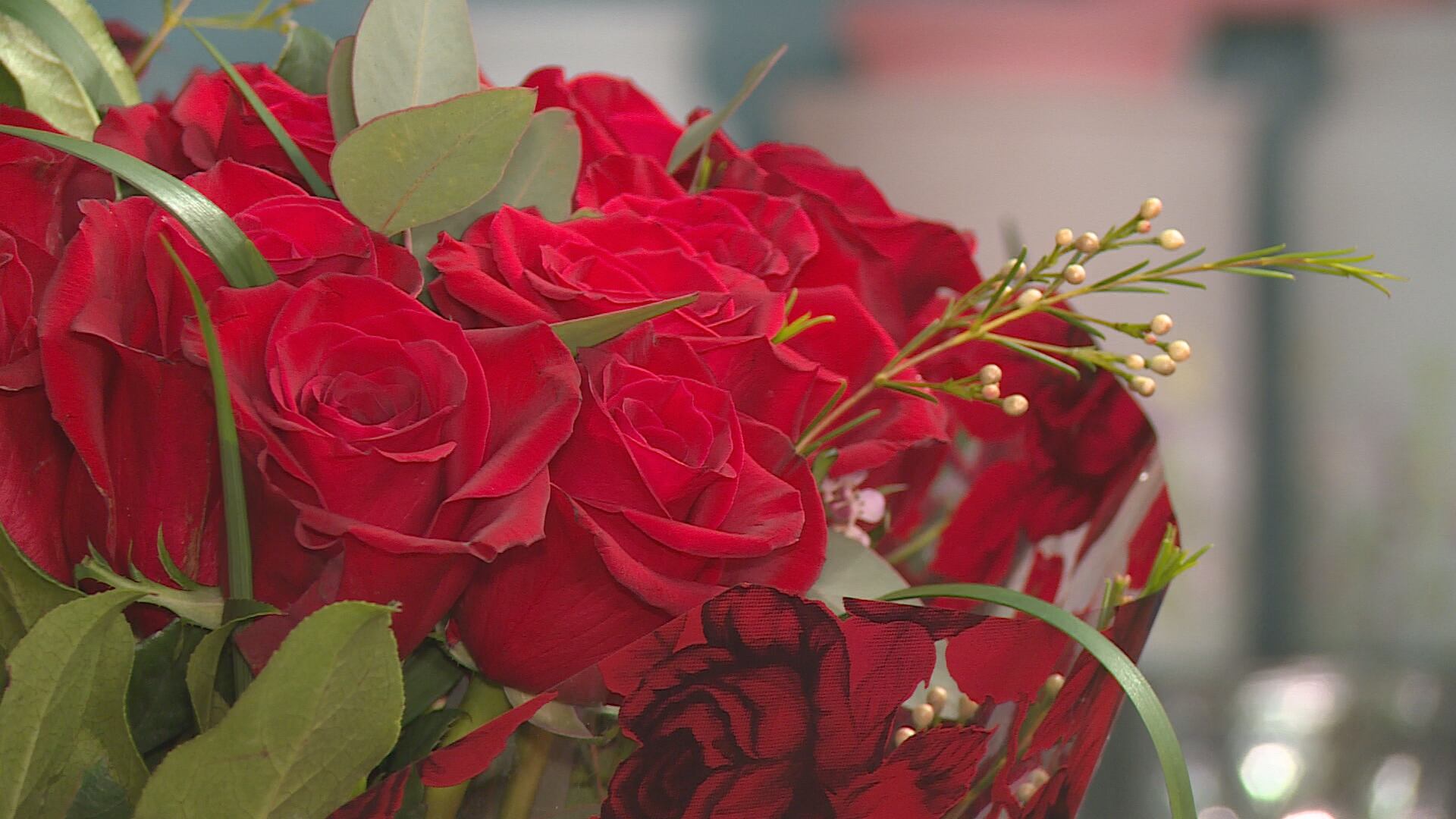 Firefighters deliver flowers for charity