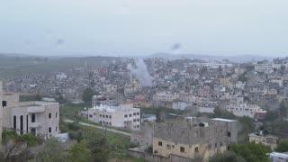 Explosions in Nur Shams refugee camp during the ongoing Israeli operation