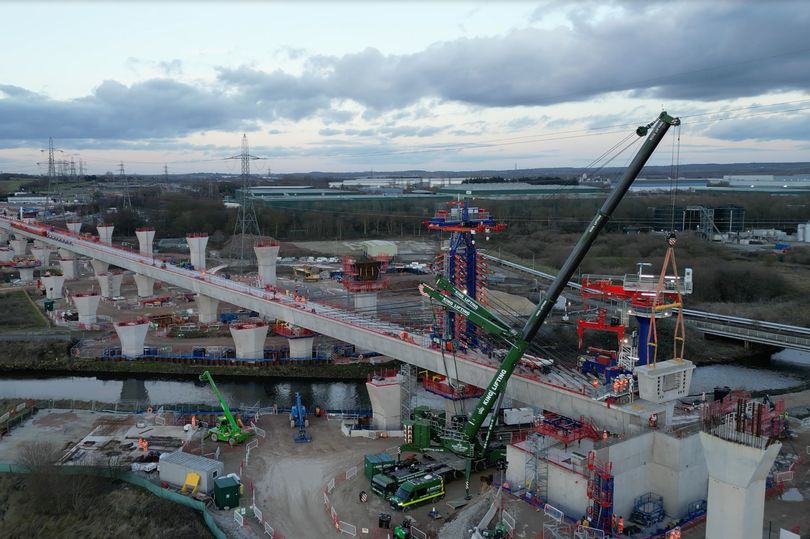 HS2 reveals first completed viaduct in Warwickshire