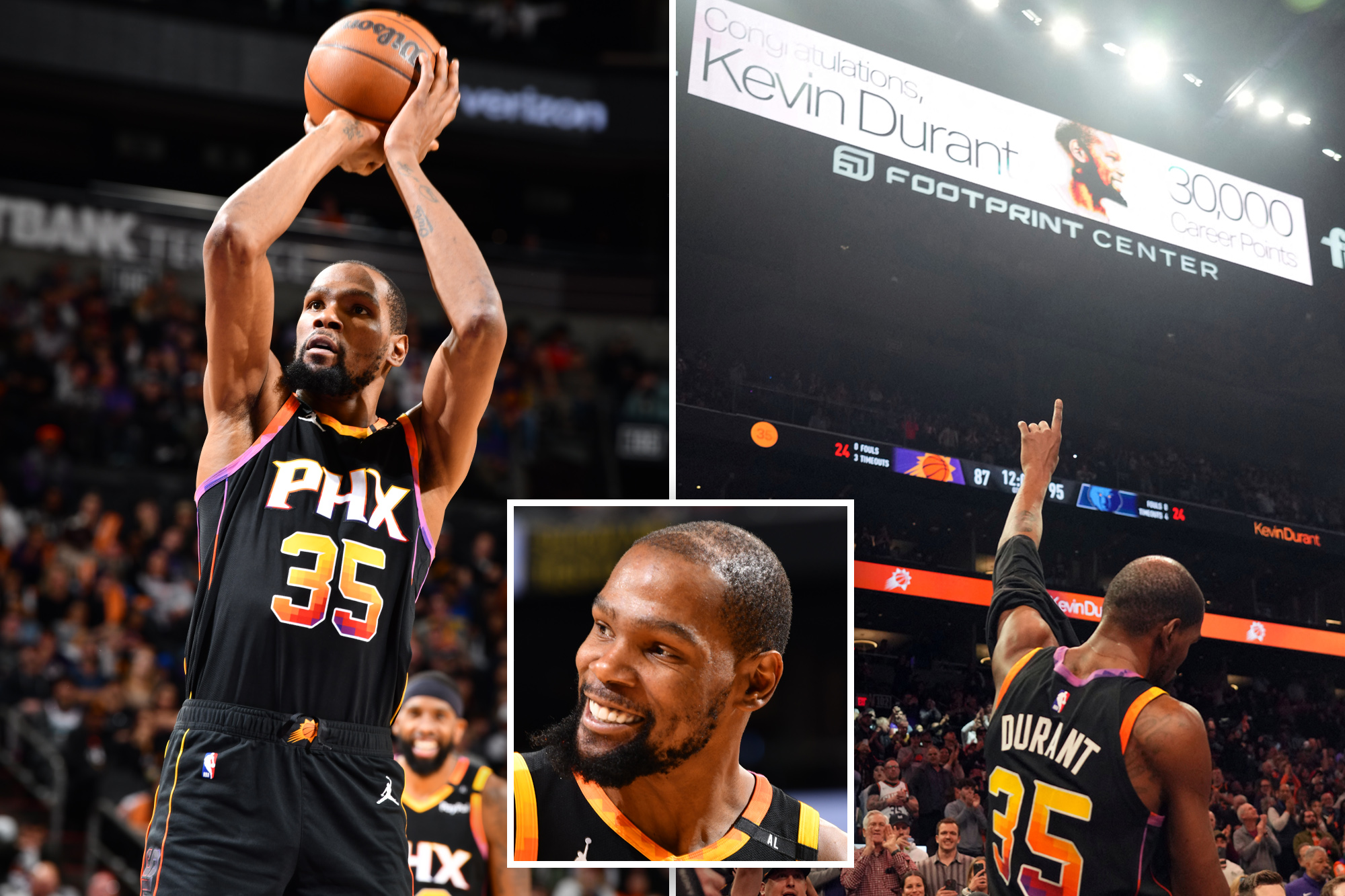 Kevin Durant scores 30,000 points — only the 8th player in NBA history ...