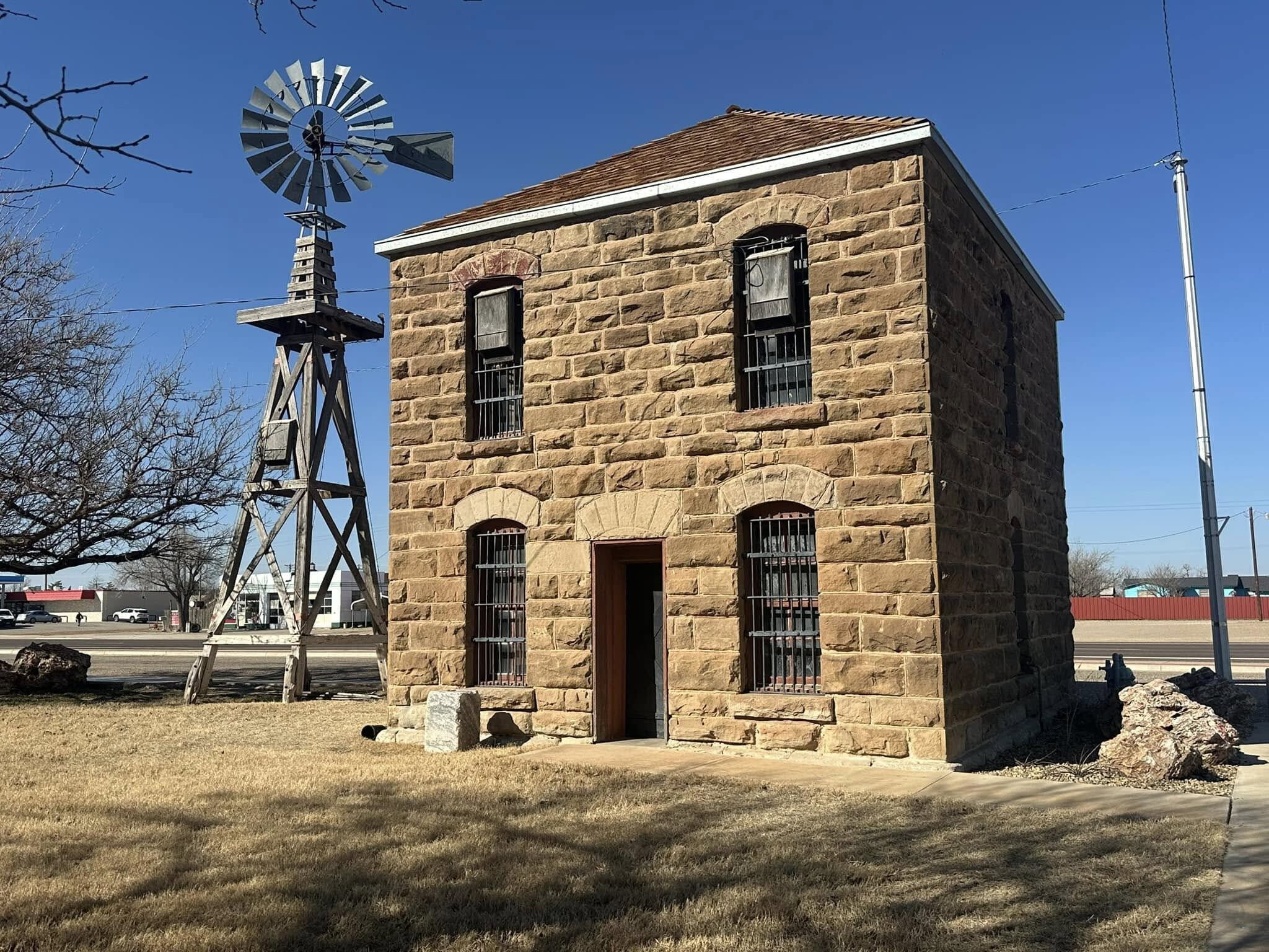 Old Briscoe County Jail standing for over 130 years