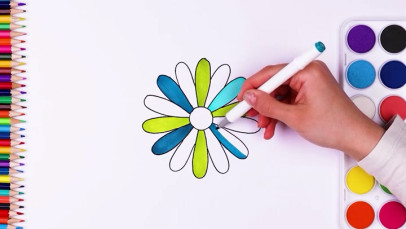 Fun Flower coloring for Kids and Toddlers