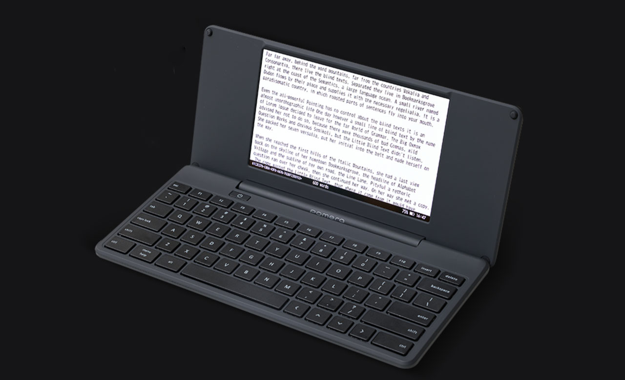 Pomera's latest writer deck folds into a (deep) pocket