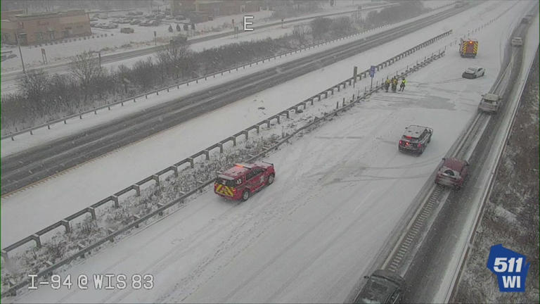 Wisconsin winter storm: Snow impacts road conditions Wednesday