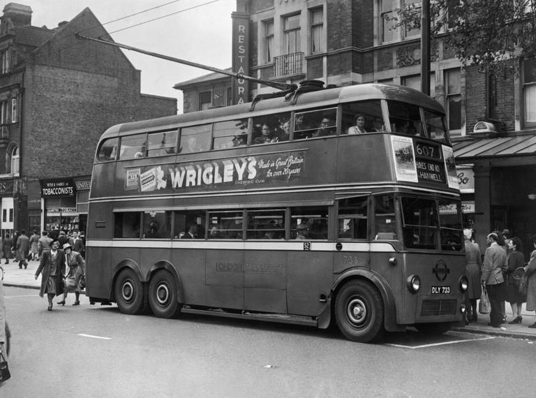 Map reveals forgotten London trolleybus network as big as the Tube