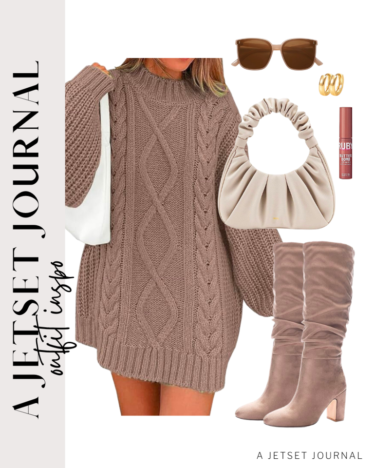 Easily Style a Sweater Dress for Your Night Out