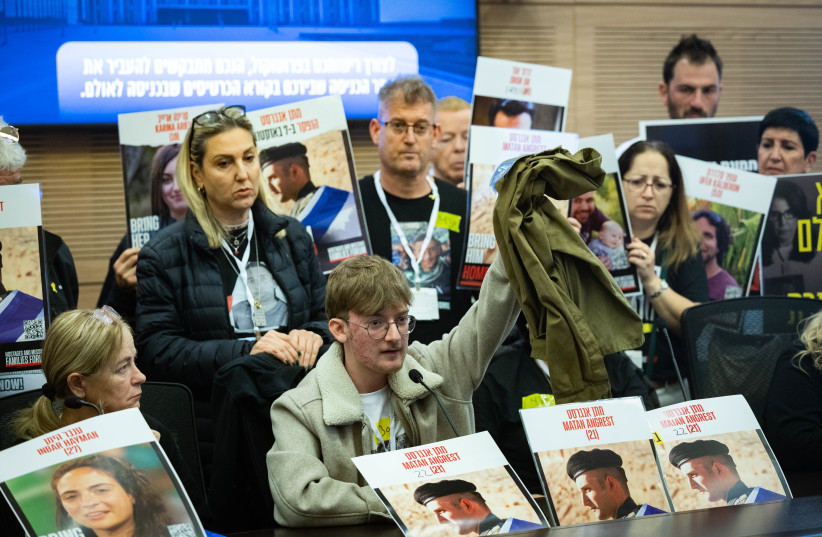Freed hostages told family Matan Angrest is alive in Gaza, parents say