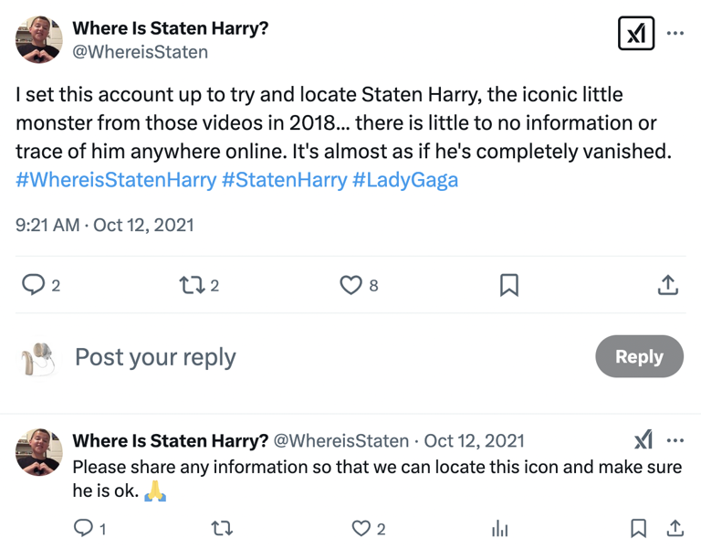 Where Are They Now? Here's What Staten Harry, The 'Lady Gaga Monsters ...