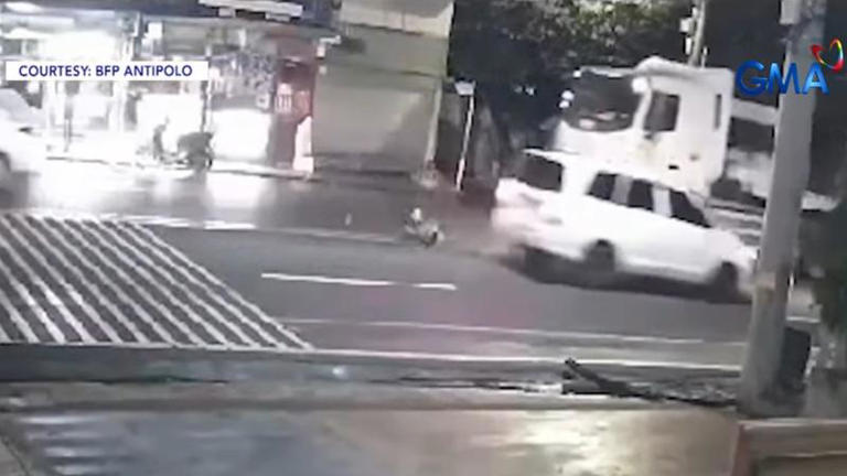 Man crossing street to buy bread dies after being hit by MPV, 16-wheeler truck in Antipolo