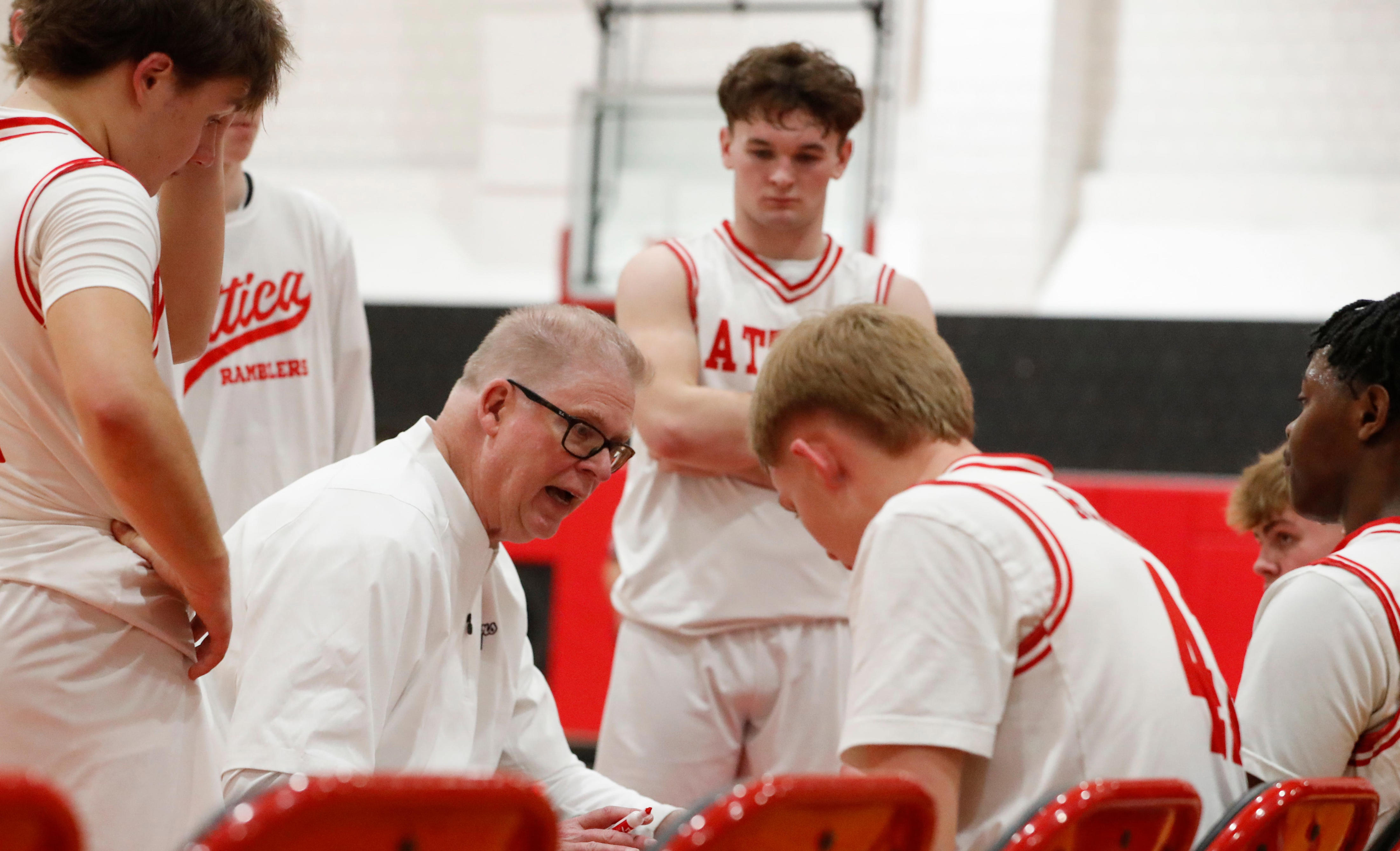 Coach Pat Skaggs leading Red Rambler revival for Attica boys basketball
