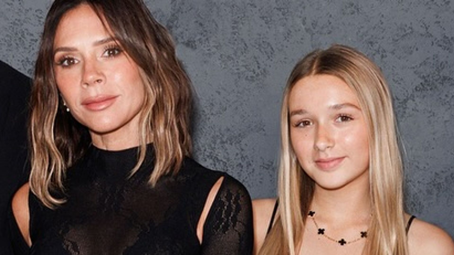 Victoria Beckham's daughter Harper steals the show with bright blonde ...