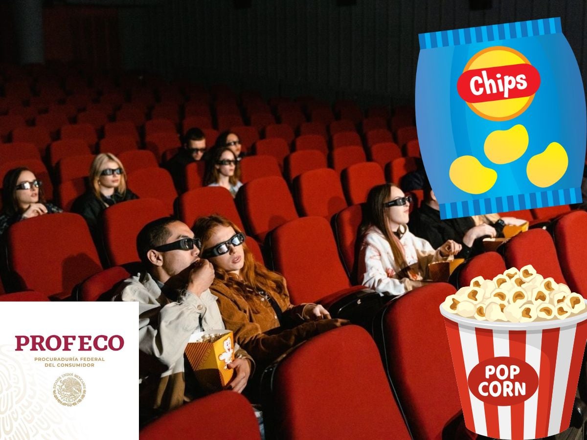 ¿Te pueden sancionar por meter comida al cine? Esto dice Profeco