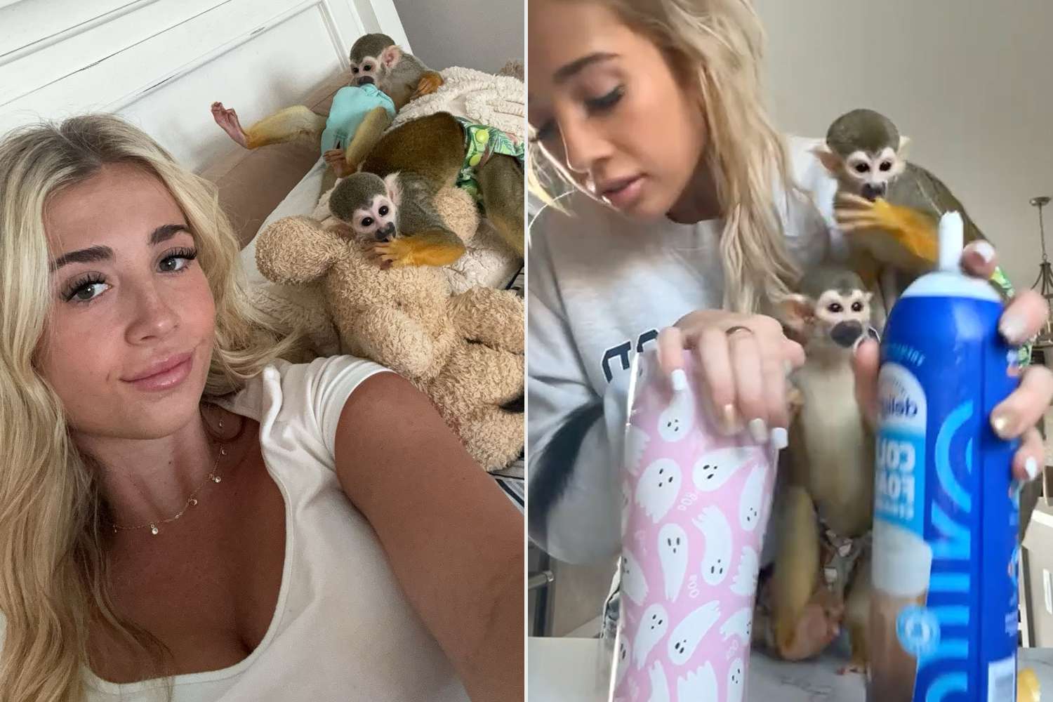 Woman Opens Up About Chaotic Viral Videos of Her Monkeys, Defends ...