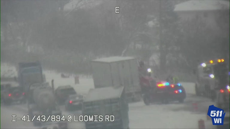 Wisconsin winter storm: Snow impacts road conditions Wednesday